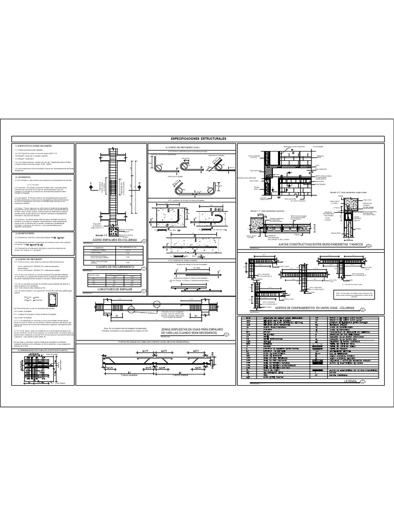 Especificaciones Estructurales: 1) Especificaciones de Diseño 4) Acero de Refuerzo (Cont.) | PDF ...