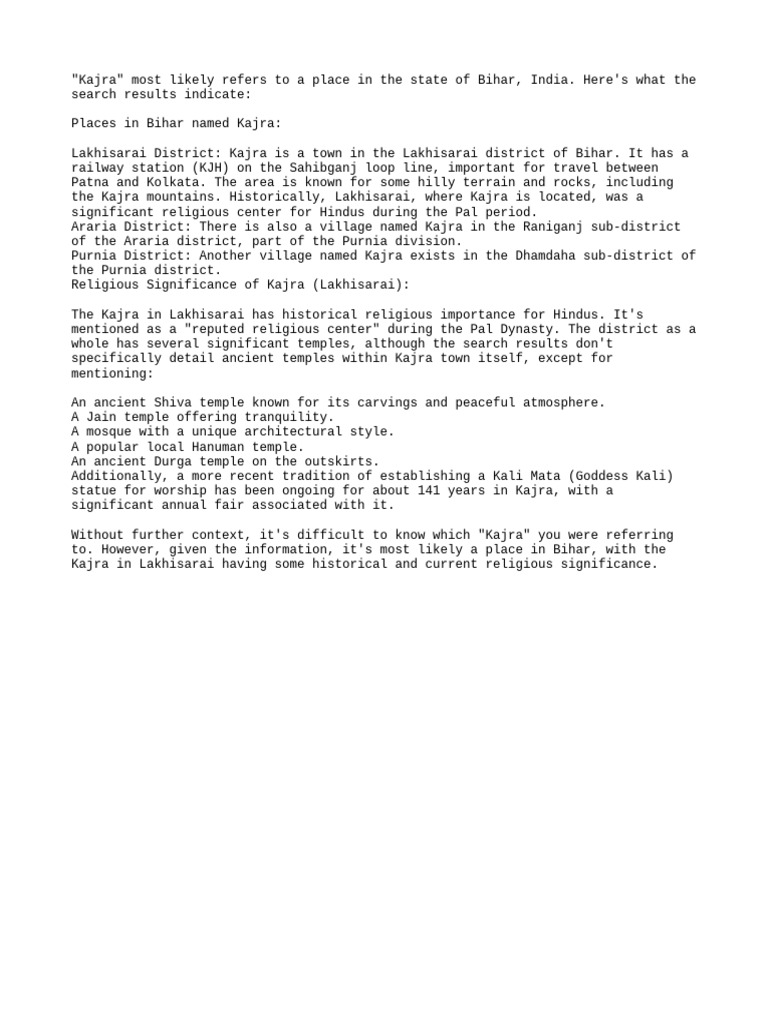 Kajra | PDF