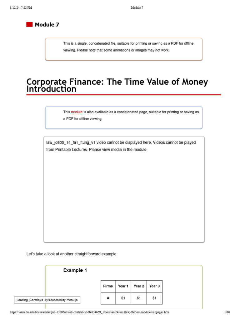 Module 7 - The Time Value of Money | PDF | Present Value | Discounting