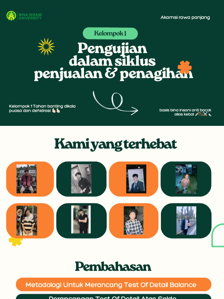 PPT KELOMPOK 1 - Pengujian siklus penjualan&penagihan | PDF