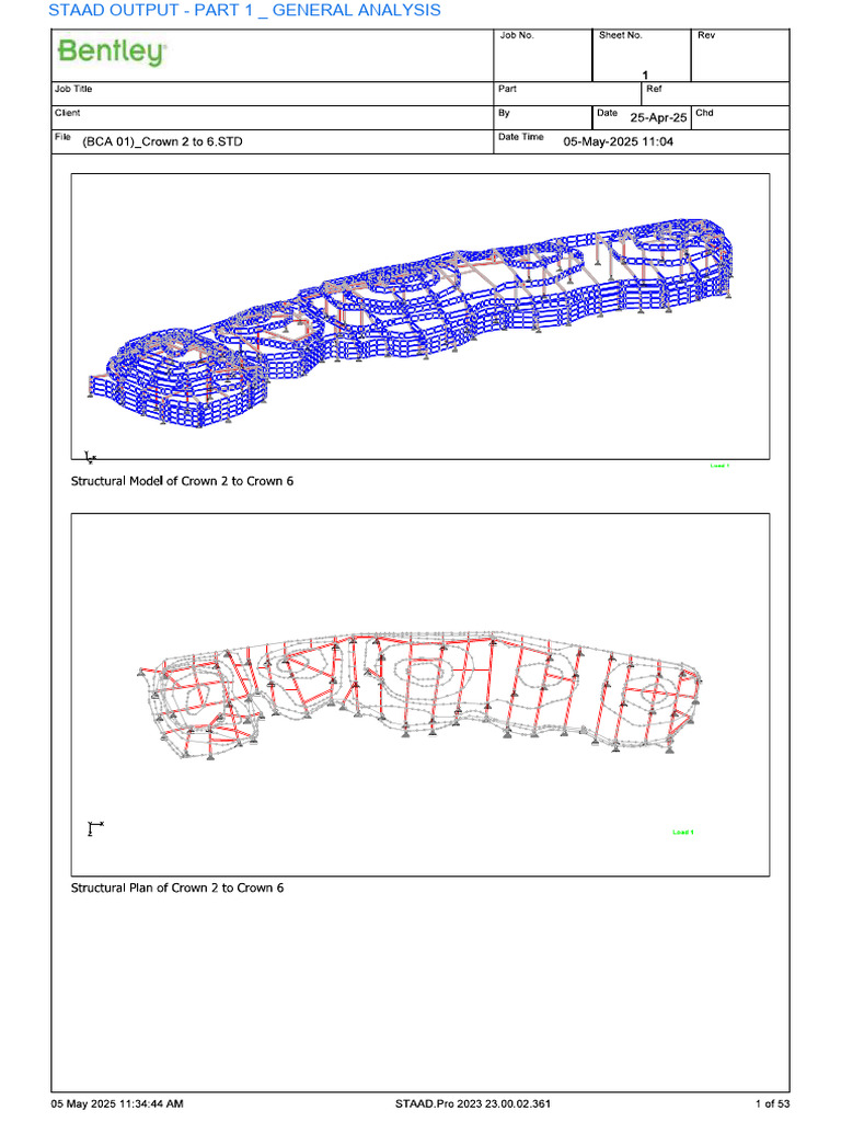 Section 3.1.1b Staad Final | PDF