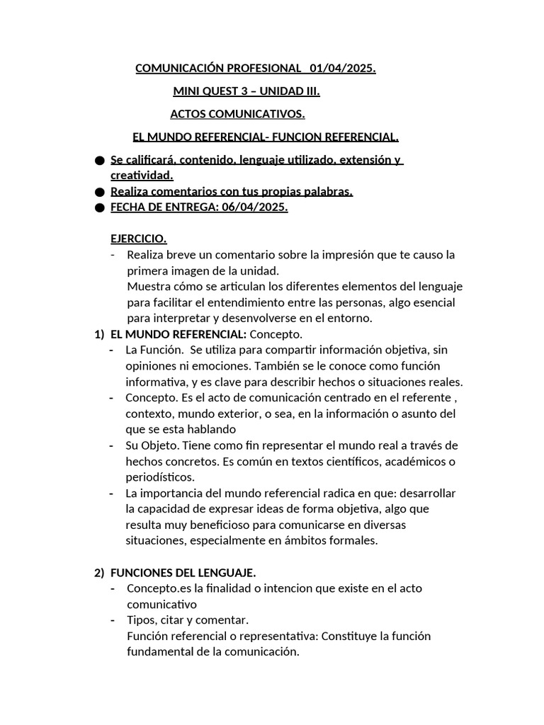 Mini Quest 3 2025 | PDF | Comunicación | Imagen