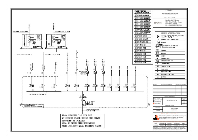 DHCES - at One Floor SKAV Building - Electrical Main Power Schematic ...
