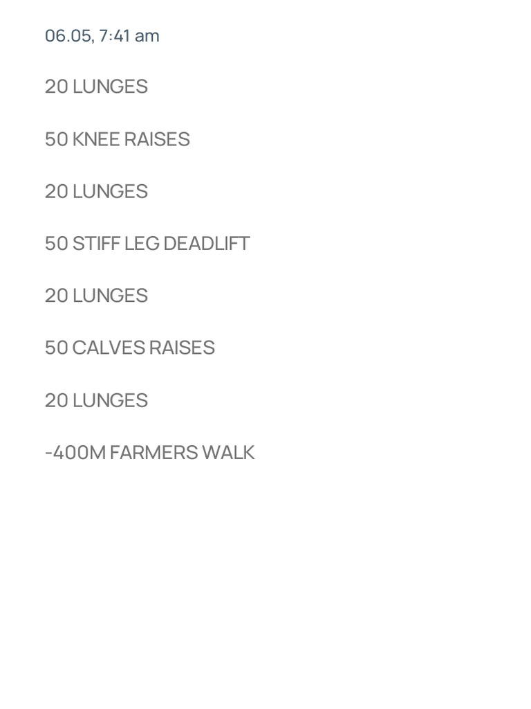CrossFit Legs WOD by JRK | PDF
