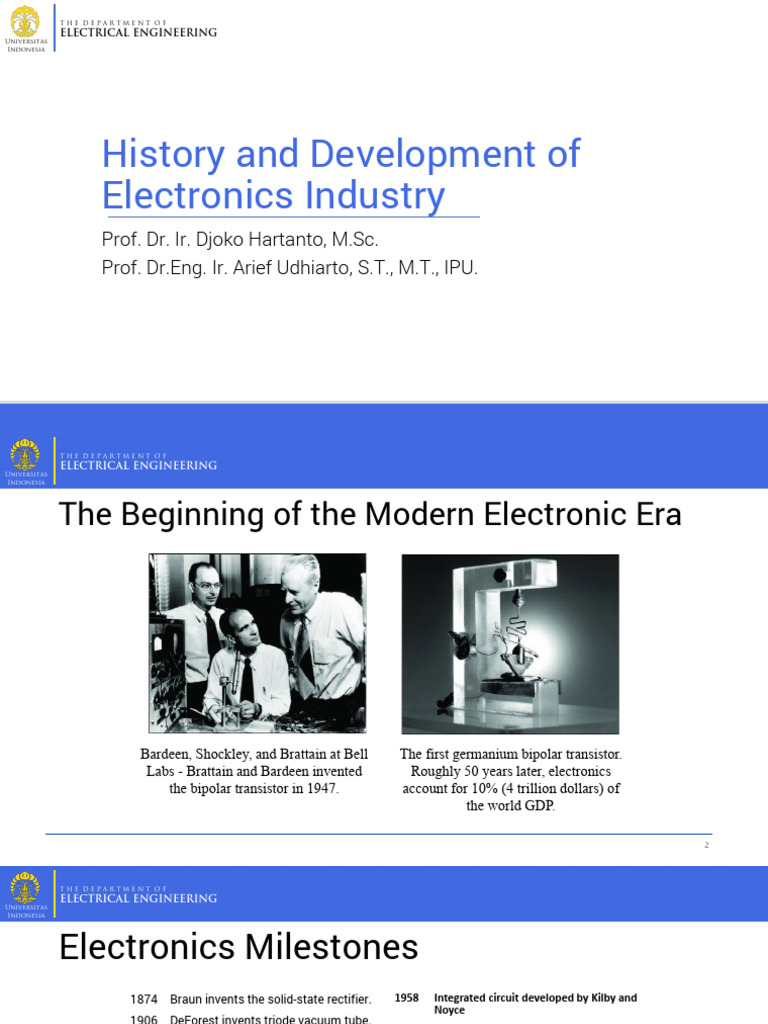 Modul 2 History of Electronics Industry | PDF | Integrated Circuit ...