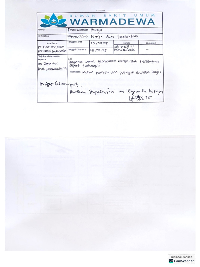 Penawaran Harga Alat Kesehatan | PDF