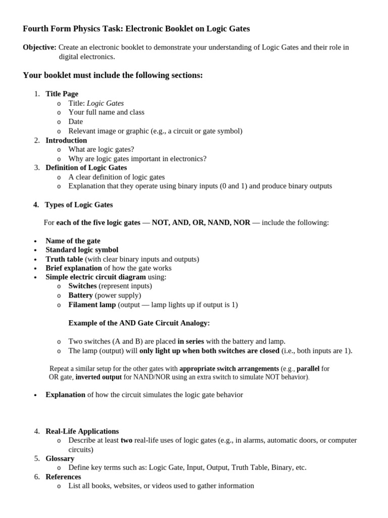 LOGIC GATES Electronic Booklet by MR Burgos | PDF | Logic Gate ...