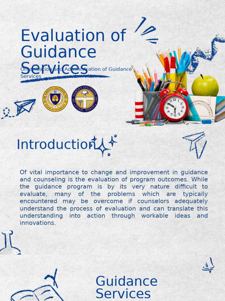 Evaluation of Guidance Services | PDF | Evaluation | Behavior Modification