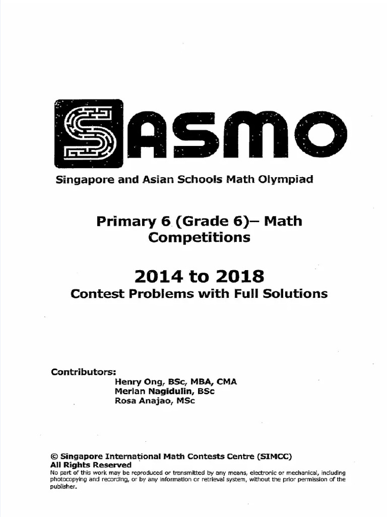Sasmo Grade 6 2014-18 | PDF