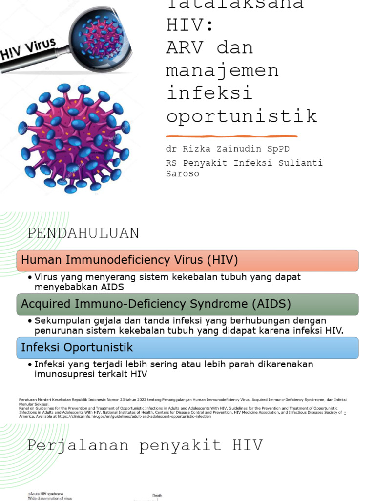 Tatalaksana ARV dan Infeksi Oportunistik HIV | PDF
