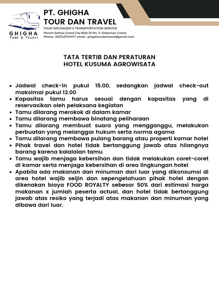 Tata Tertib Dan Aturan | PDF