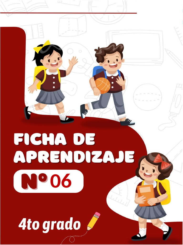 Ficha de Aprendizaje N°06 Cien y Tec - Uni 6 - Sem 4 - 4to Grado | PDF ...