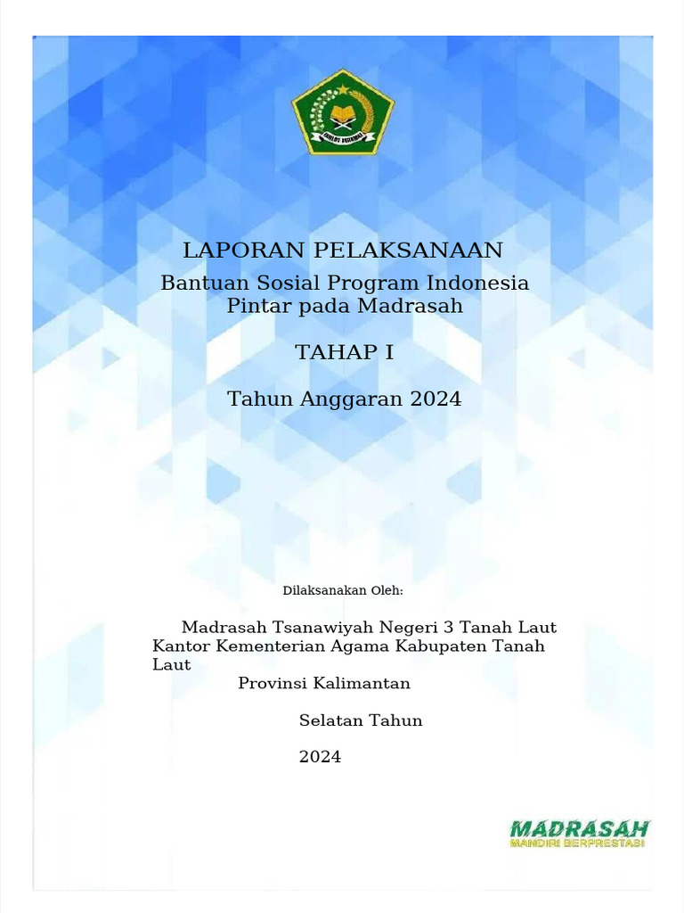 Contoh Laporan PIP 2024 | PDF