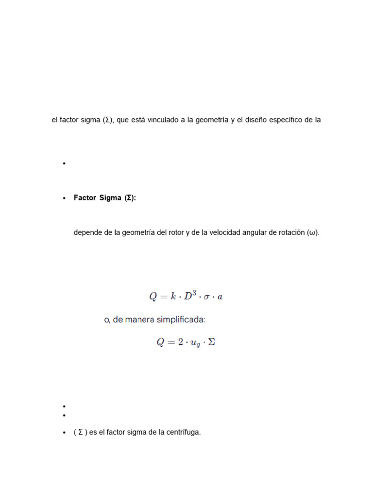Ecuación de Escalabilidad para Centrífugas | PDF