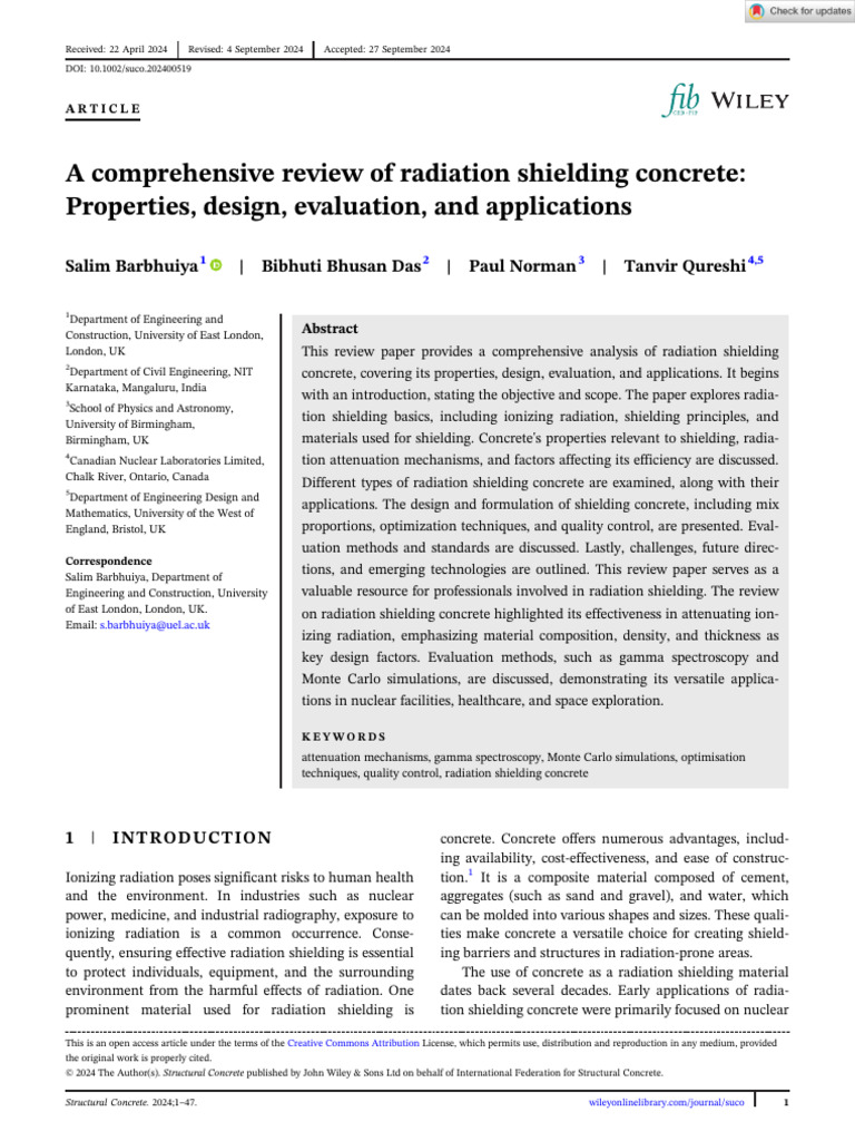 Structural Concrete - 2024 - Barbhuiya - A Comprehensive Review of ...