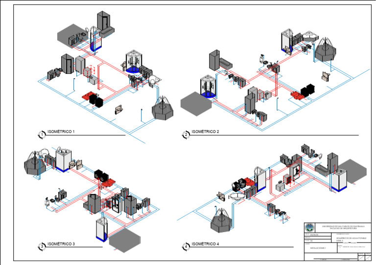 Isométricos de Agua Potable Nivel 2 | PDF