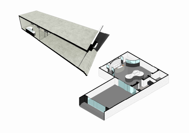 Planta Axonométrica y Sección Perspectivada | PDF