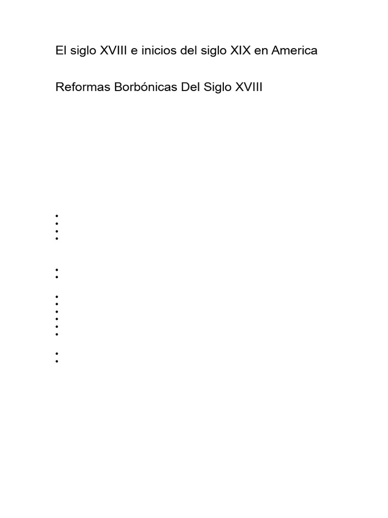 El Siglo Xviii Siglo Xix | PDF | Perú