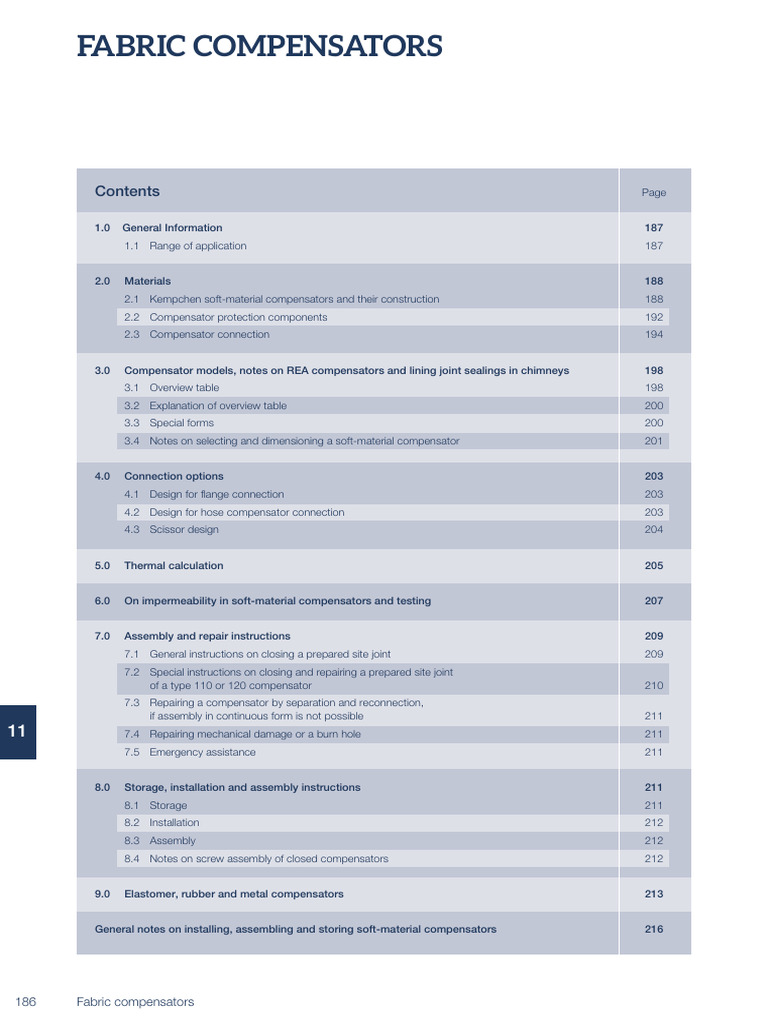 186-215-FABRIC-COMPENSATORS | PDF | Duct (Flow) | Screw