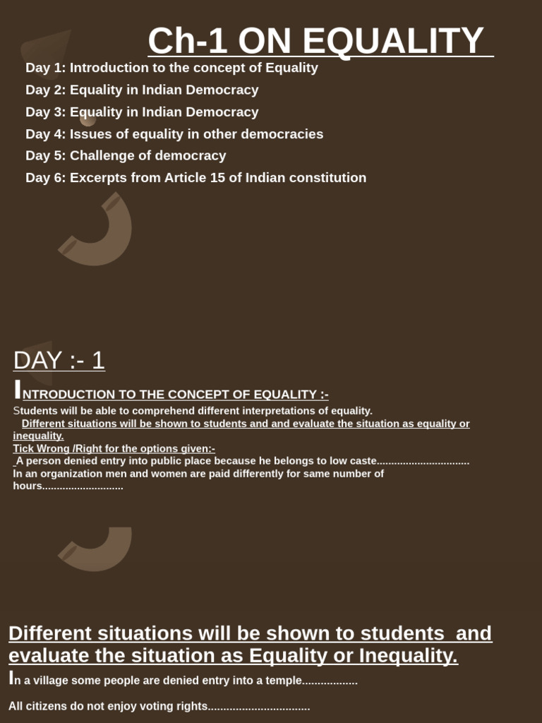 Understanding Equality in Democracy | PDF | Justice | Crime & Violence