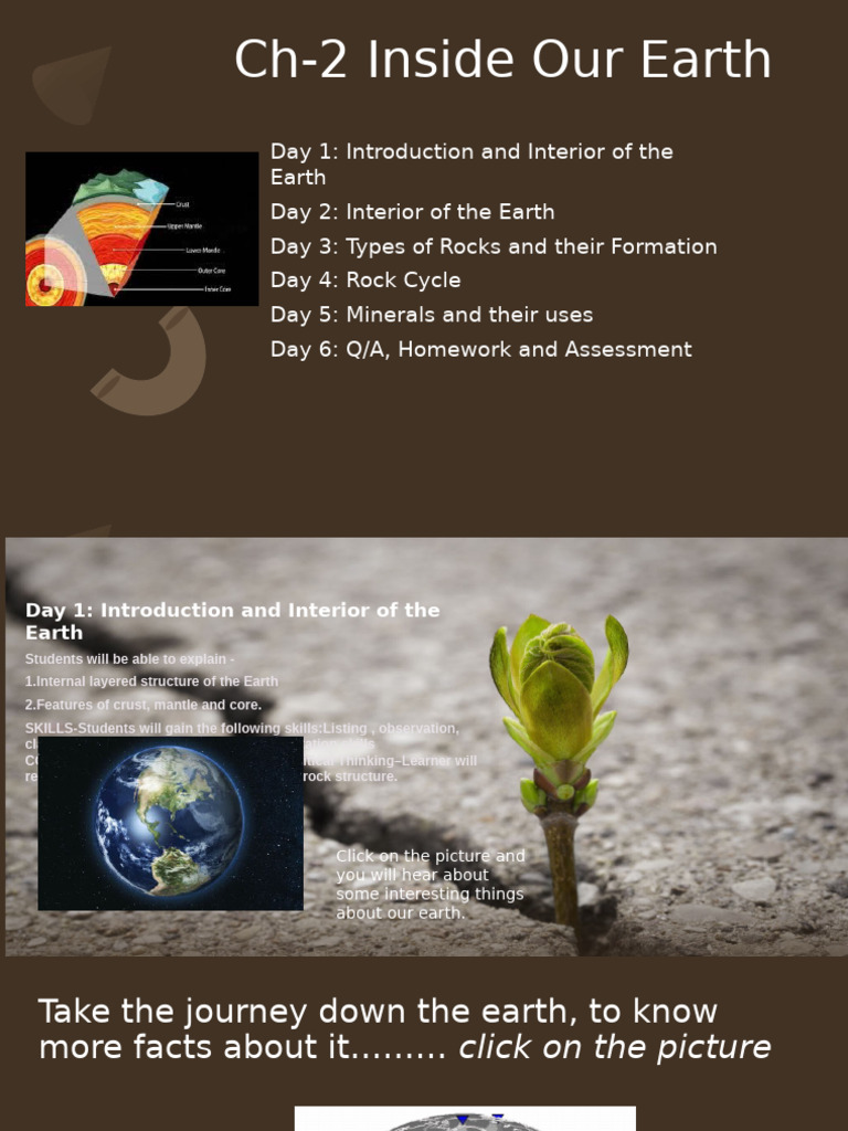 Ch-2 Inside Our Earth (Geography) | PDF | Rock (Geology) | Igneous Rock