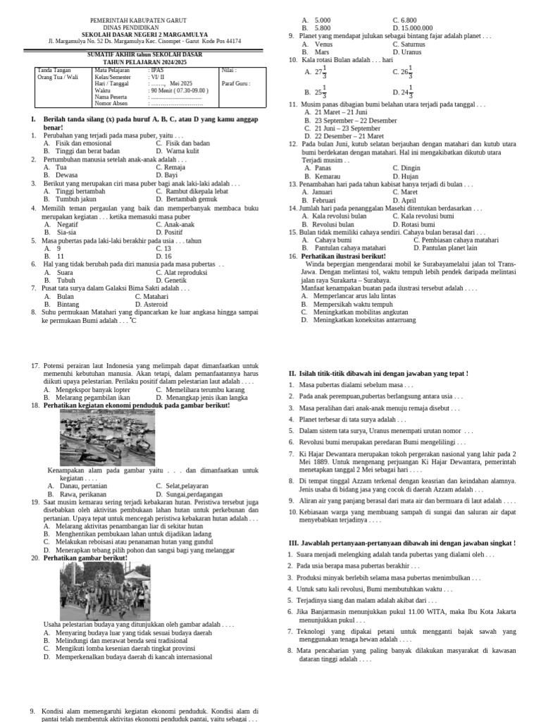 Psat Ipas KLS 6 2025 | PDF