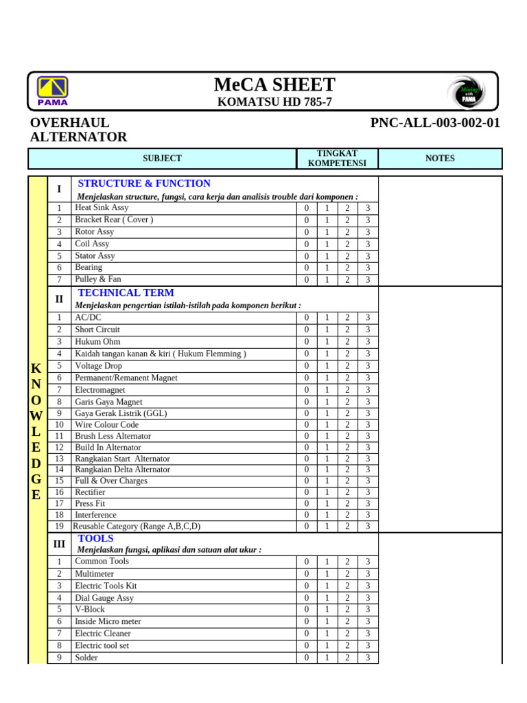 Overhaul Alternator Hd 785 7 Pdf Electrical Engineering Machines