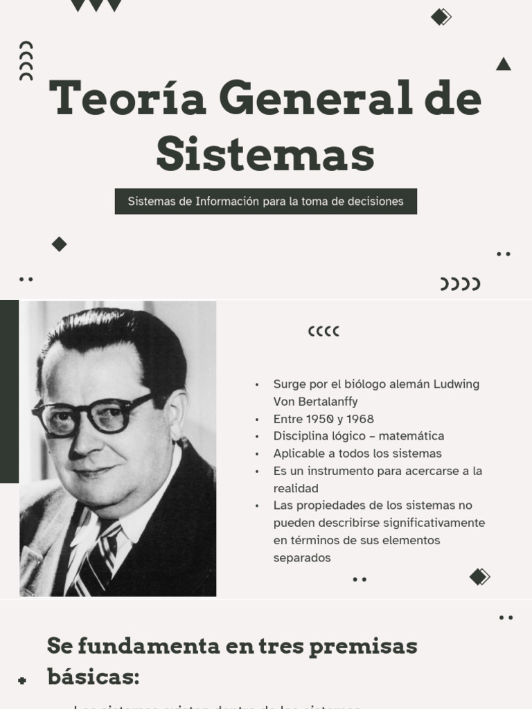 1.1. Teoría General de Sistemas | PDF | Sistema | Teoría de sistemas