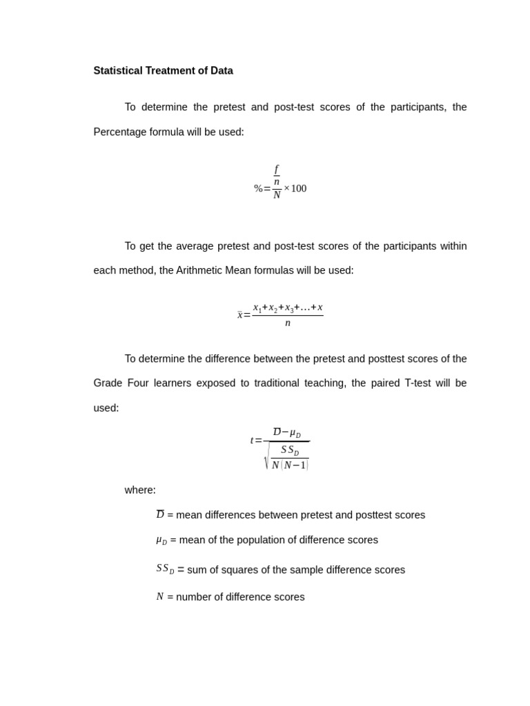 5 - Statistical Treatment of Data | PDF | Mean | Weighted Arithmetic Mean