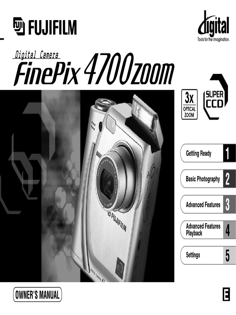 FujiFilm FinePix 4700 Owner's Manual | PDF | Camera | Exposure (Photography)