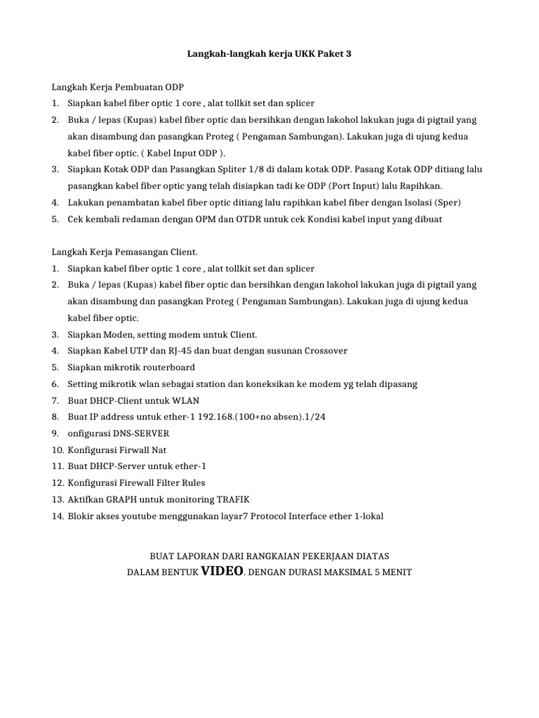 LKDP Fiber Optik | PDF