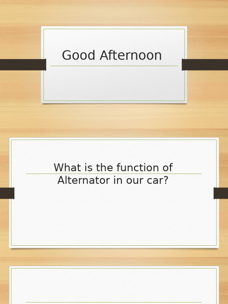 Presentation on Charging System | PDF