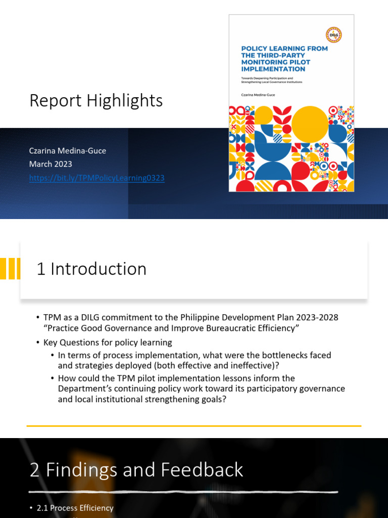 TPM-Report-Highlights-032223 | PDF | Governance