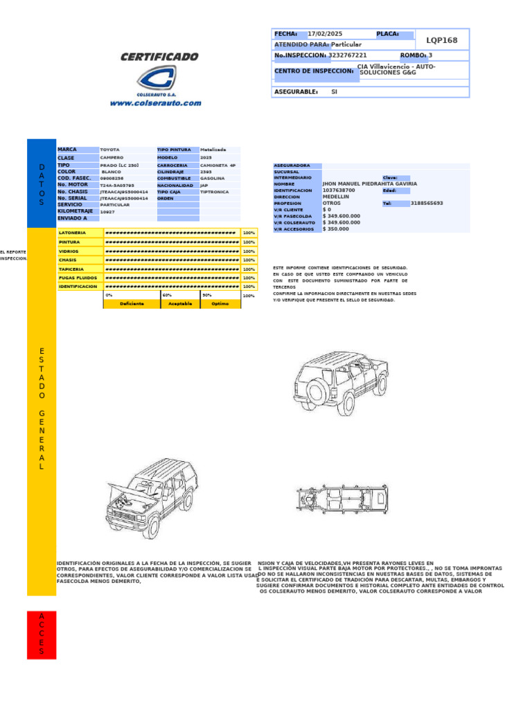 LQP168 | PDF | Vehículo de motor | Vehículos
