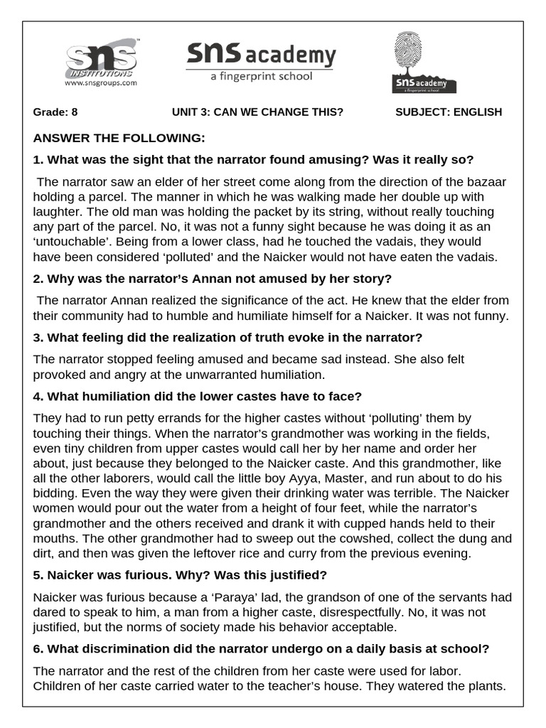 Grade 8 Can We Change This | PDF