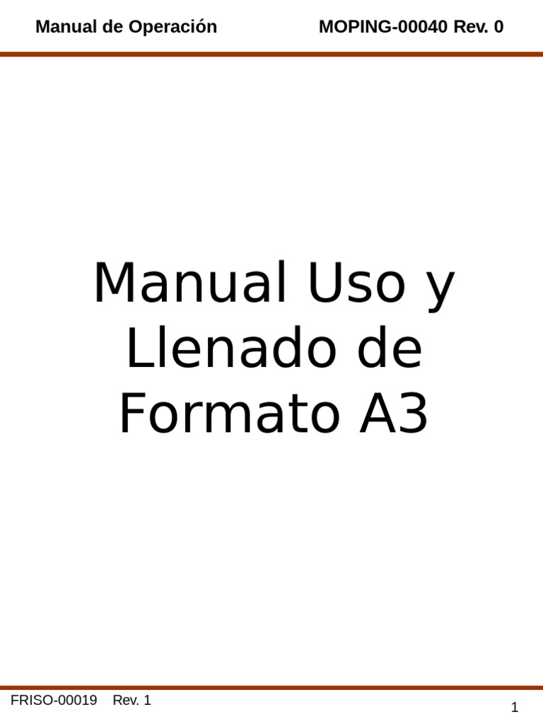 Manual para Llenado del Formato A3 | PDF | Calibración | Medición