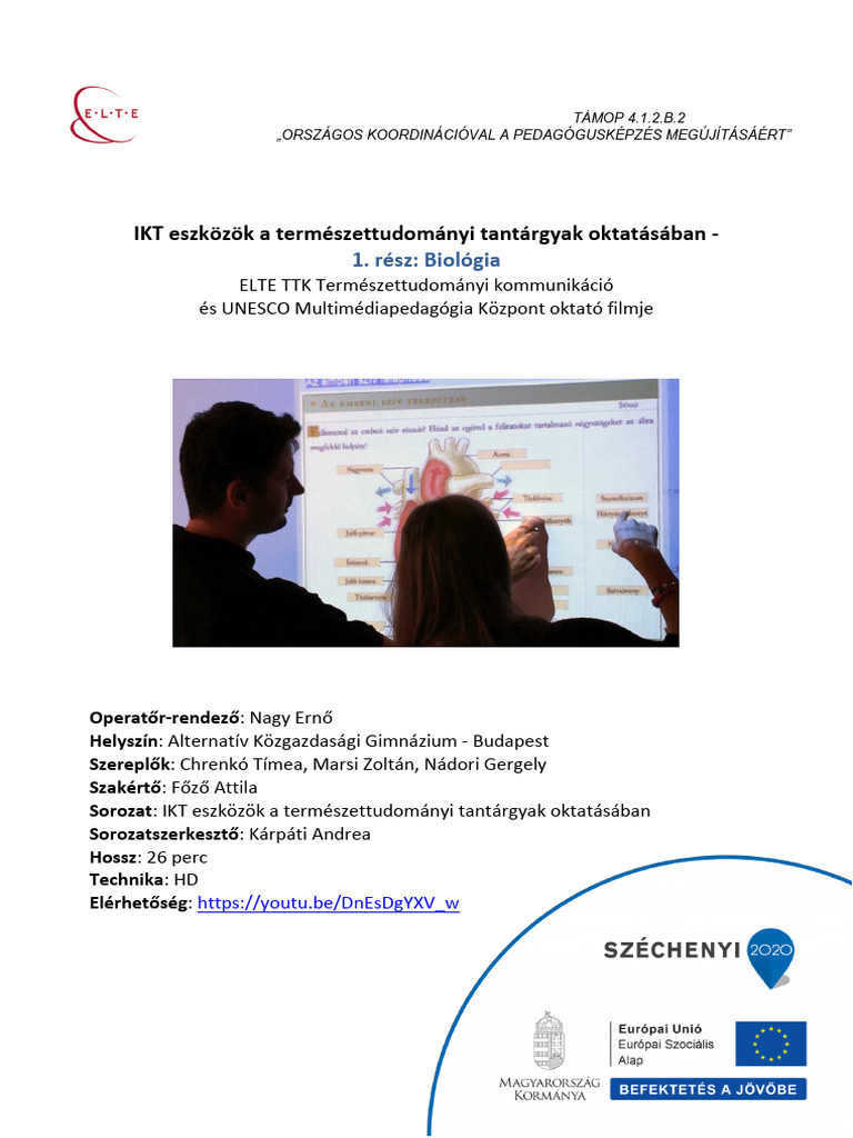 Ikt Biologia Film Nagy Erno 2014 0 | PDF