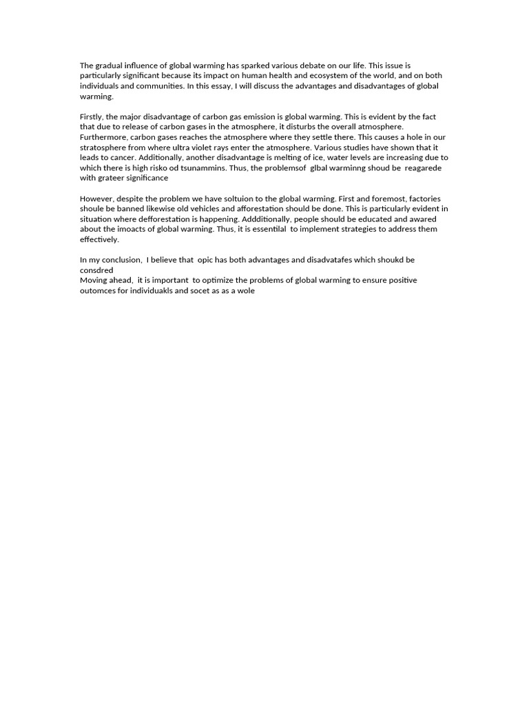 The Gradual Influence of Global Warming Has Sparke | PDF