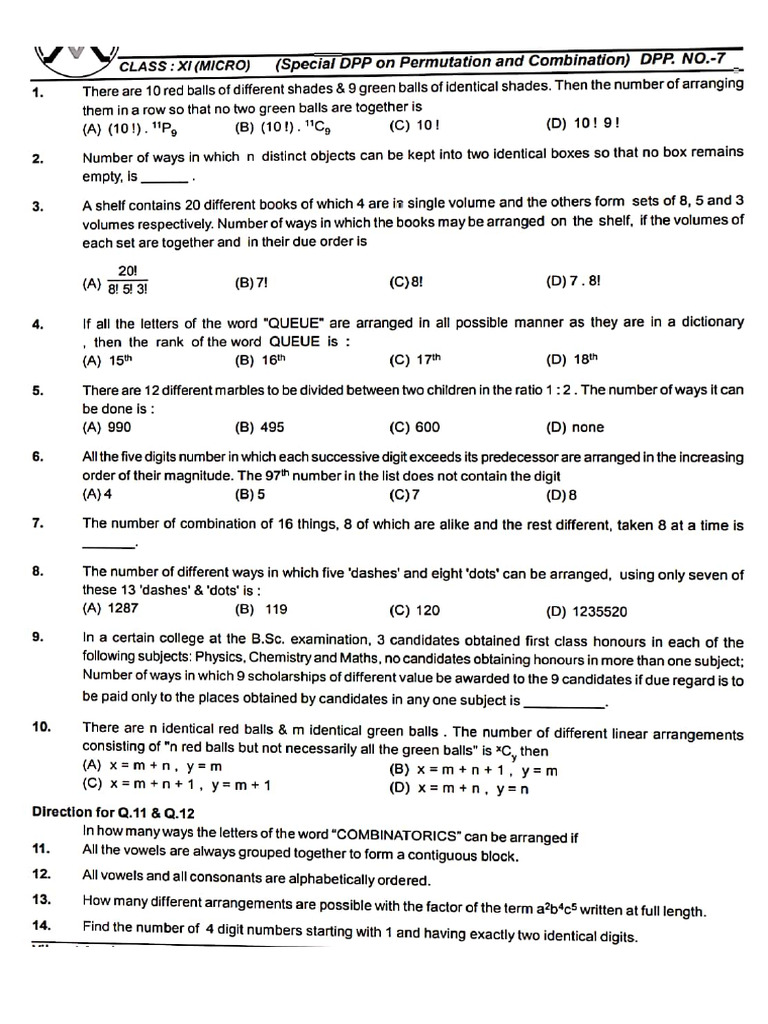 P&C DPP-7 To 9 With Answer | PDF