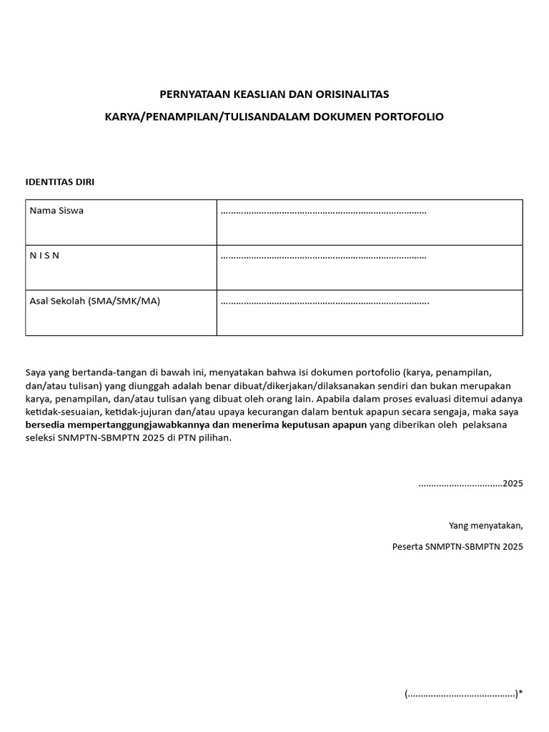 Template Pernyataan Peserta 2025.docx 20250325 053258 0000 | PDF