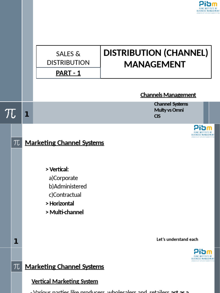 3.3 Channel Management | PDF | Retail | Marketing