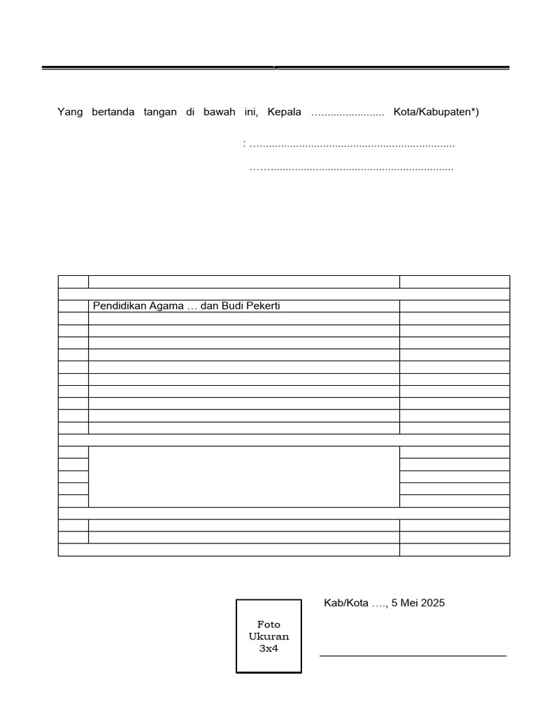 format SKL SMA berdasarkan Kepmen 262 tahun 2022_new | PDF