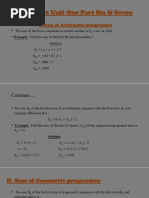 Grade 12 Maths Unit 1 Short Note | PDF | Summation | Recurrence Relation
