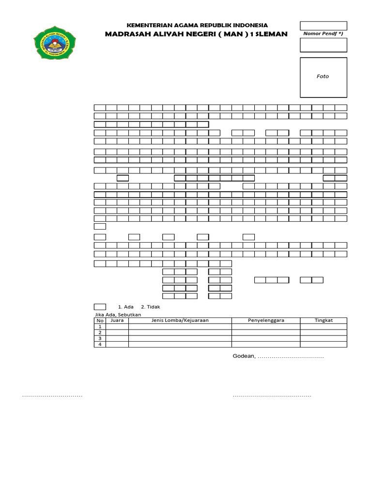 Formulir-PPDB-2019 | PDF
