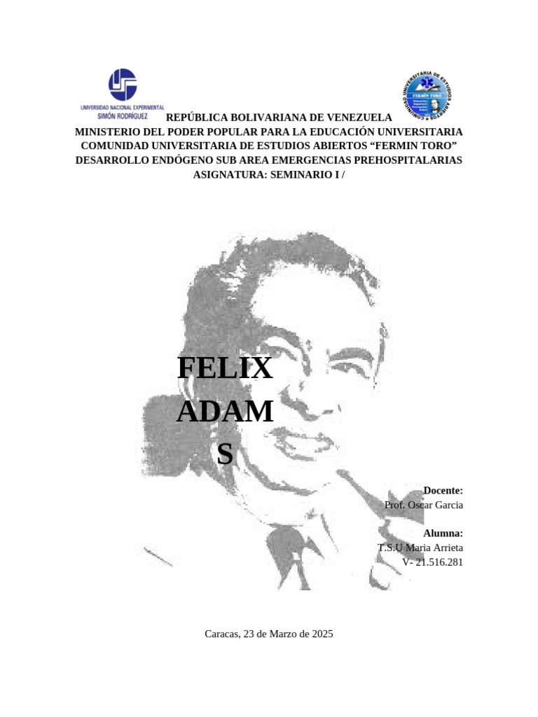 Ensayo Felix - Adams | PDF | Universidad | Venezuela