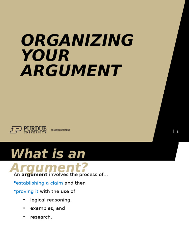 Organizing Your Argument | PDF | Argument | Thesis
