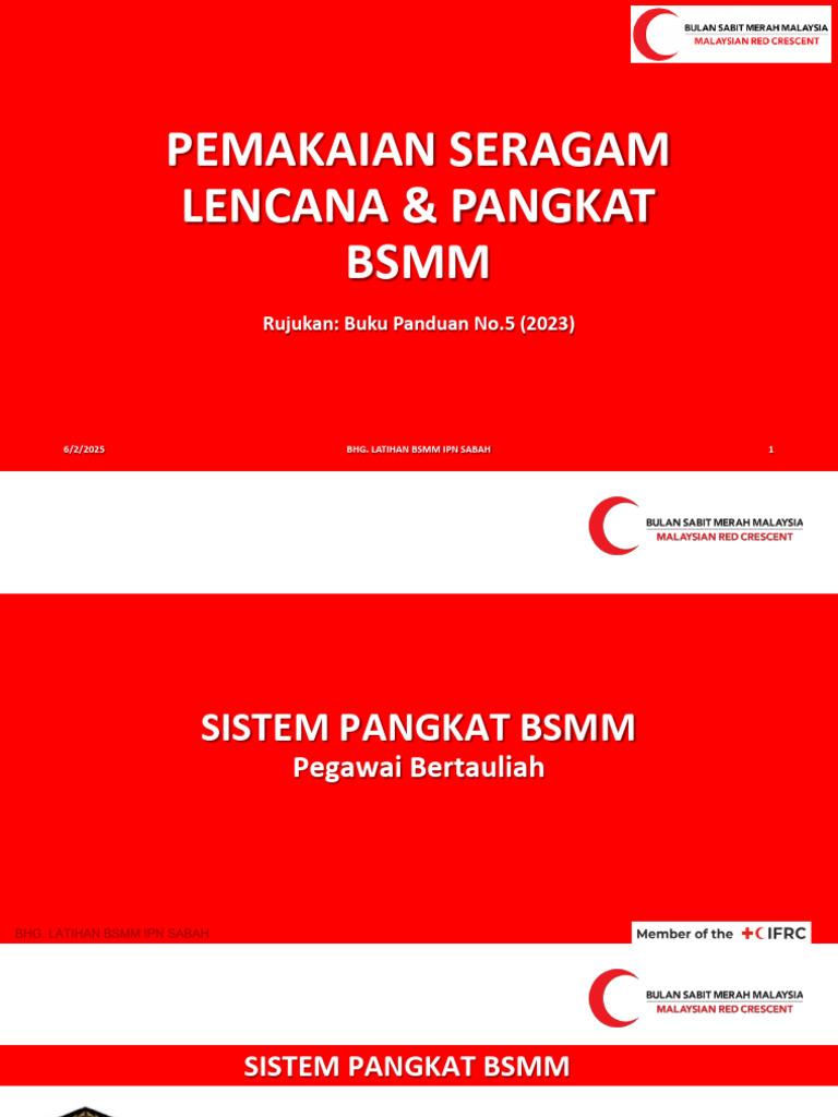Jenis-jenis Pangkat & Uniform BSMM | PDF