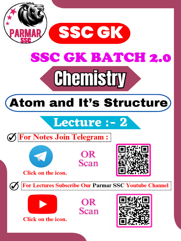 064) Atom and Its Structure | PDF