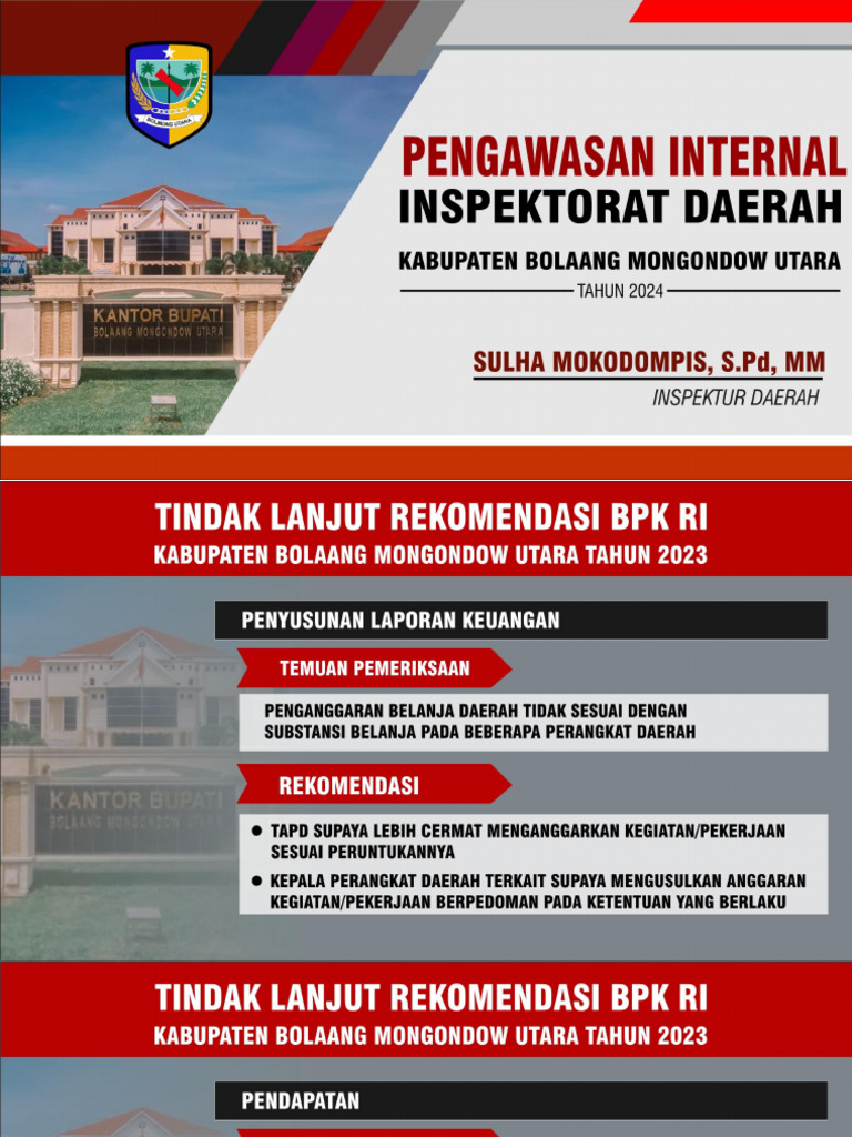 Inspektur Pengawasan Internal | PDF