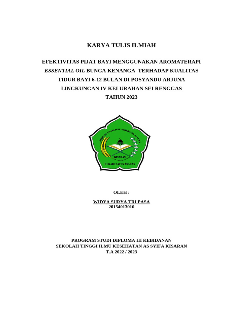 Kti - Widya Surya Tri Pasa - Acc | PDF